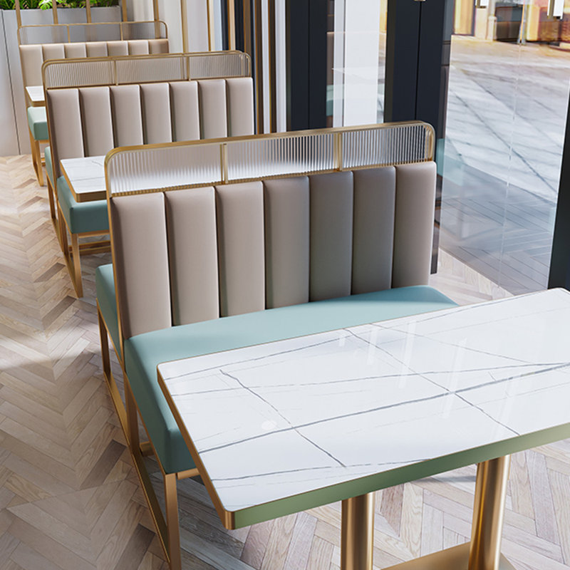 Visual card holder High-end Simple Restaurant Bar Cafe Bench Faux ...