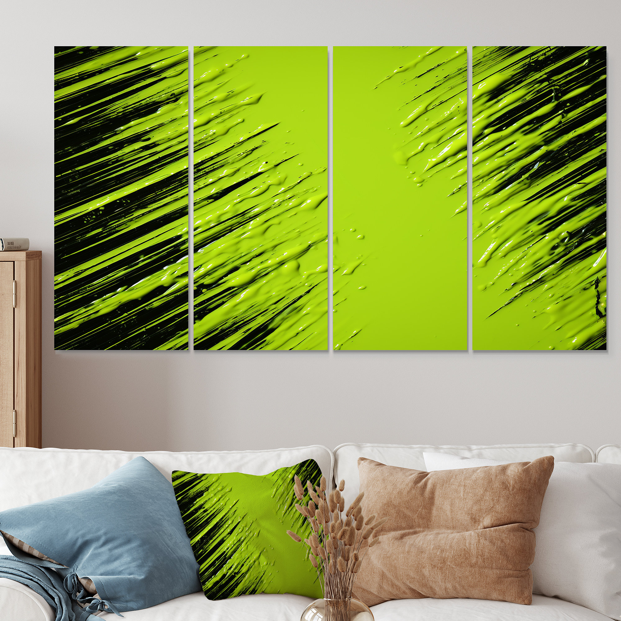 Ivy Bronx Tropical Fusion Collages - Abstract Collages 4 Piece Wall Art ...