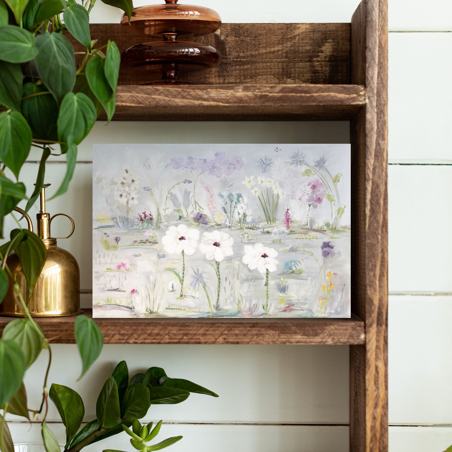 Latitude Run® Contemporary Art Abstract Contemporary Daisy Landscape ...