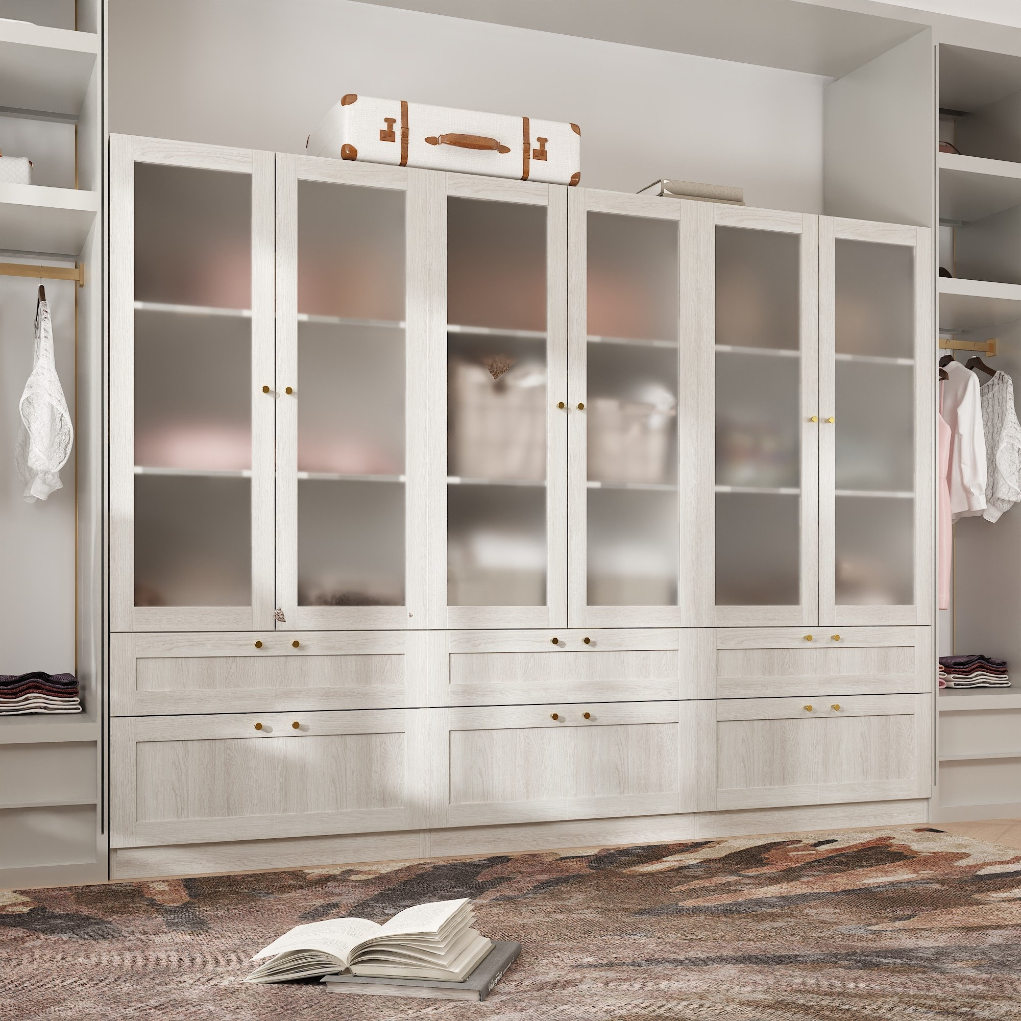 Latitude Run® 3 Piece Closet System With Drawers And Shelves - Wayfair ...