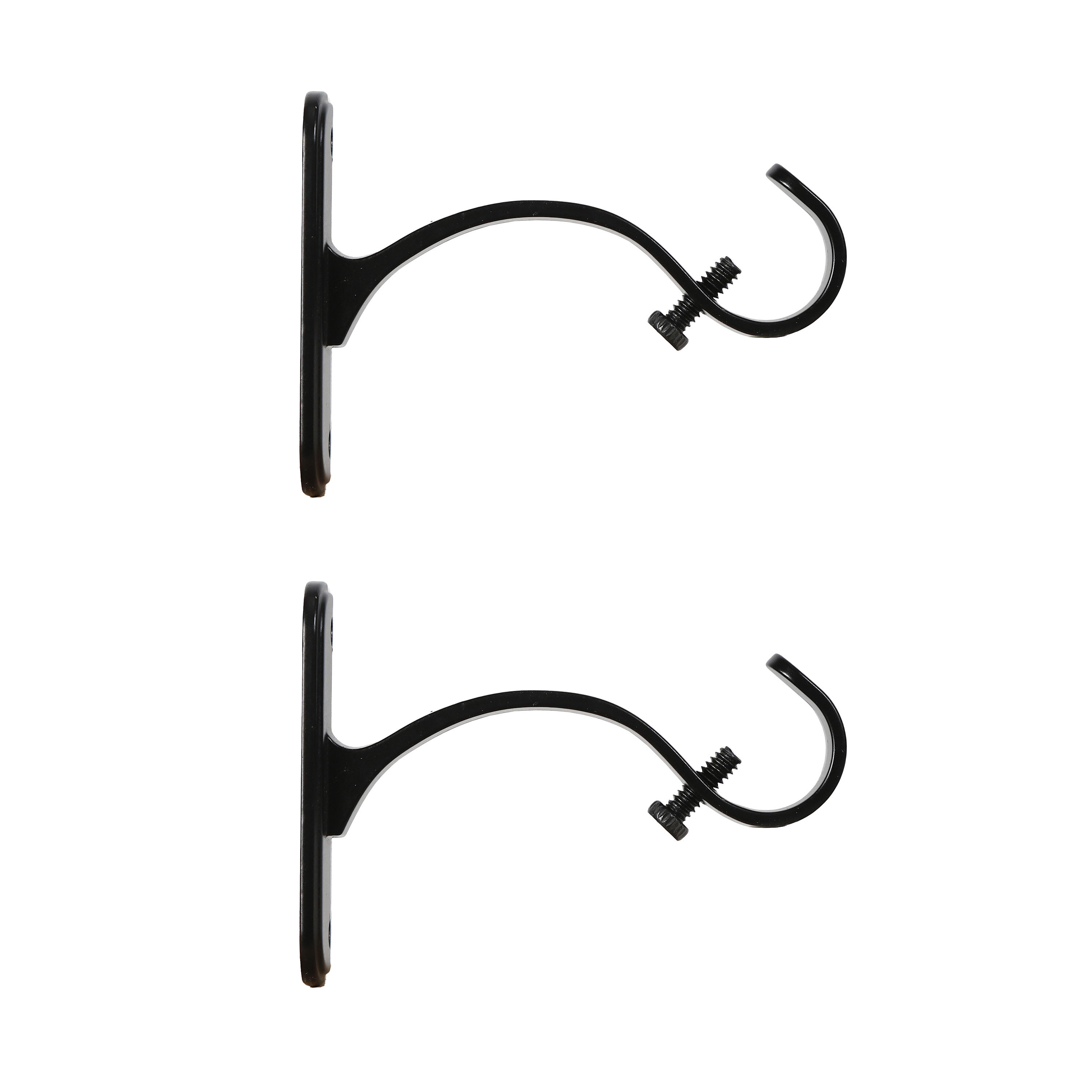 Kenney Curtain Rod Mounting Brackets, 5/8”-3/4" Diameter, Set of 2 ...