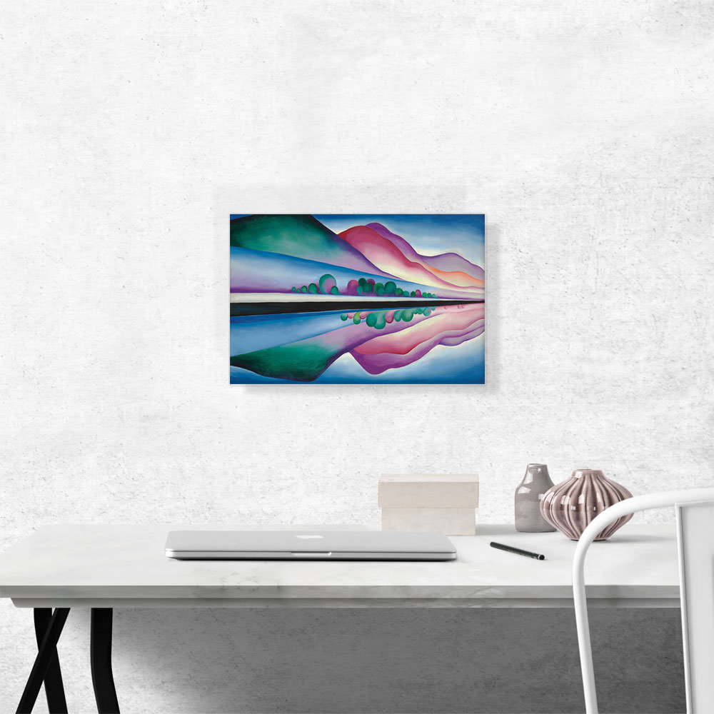 ARTCANVAS Lake George Reflection 1921 Framed On Canvas by Georgia O ...