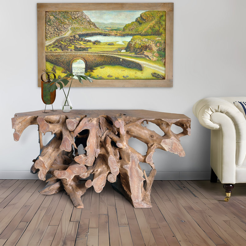 Loon Peak® Cheyann 60" Solid Wood Console Table | Wayfair