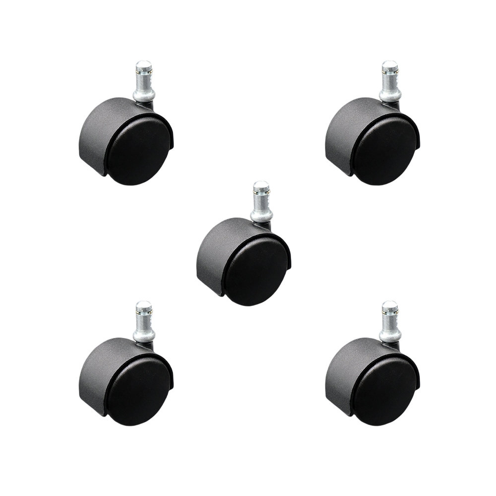 Service Caster 2 Inch Flat Black Hooded Nylon Twin Wheel Grip Ring ...