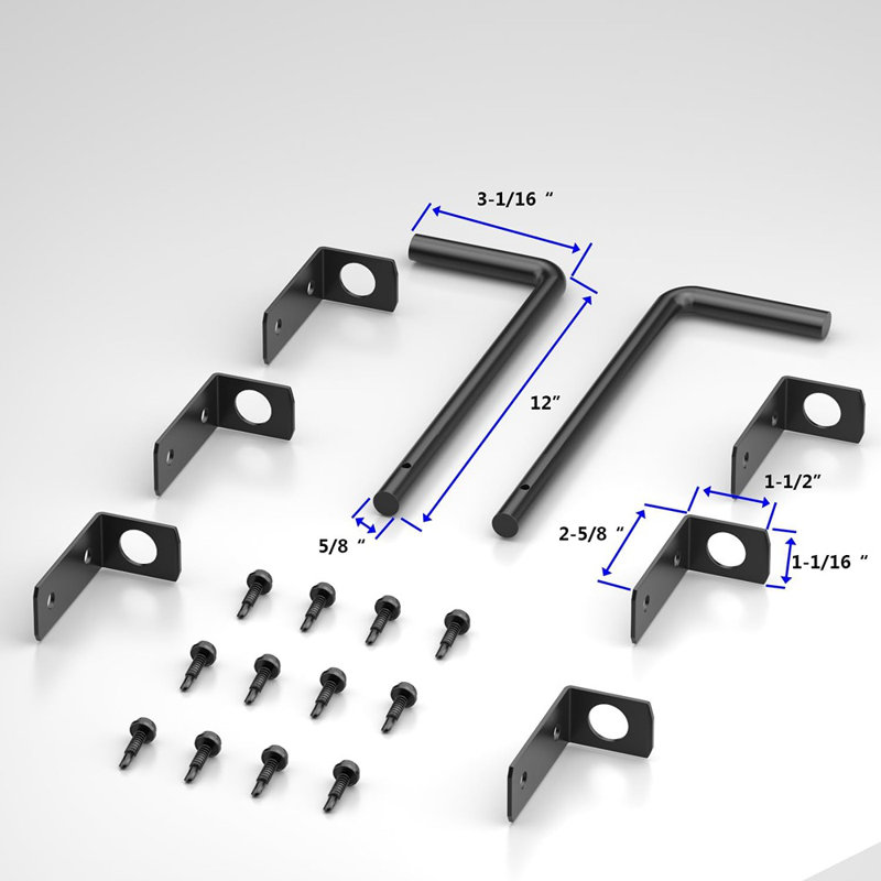 MAXAYA 12" Cane Bolts For Gates Ground Gate Latch For Wooden Metal Gate ...