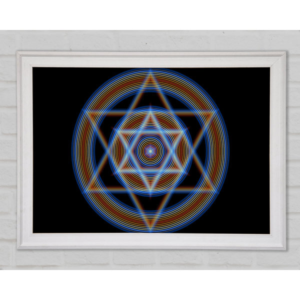 Bright Star Cymatic Star - Single Picture Frame Art Prints | Wayfair.co.uk