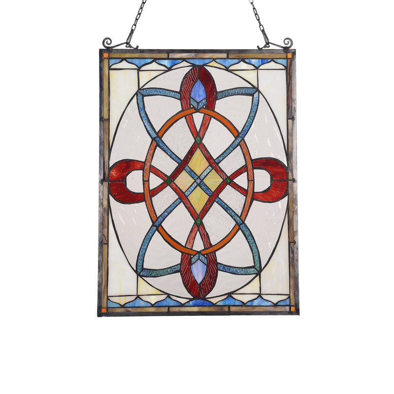 Astoria Grand Tiffany Glass Window Panel & Reviews | Wayfair