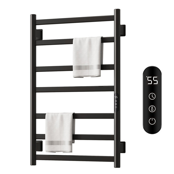 SIOYIE Electric Heated Towel Rail, Towel Warmer, Smart Bathroom ...