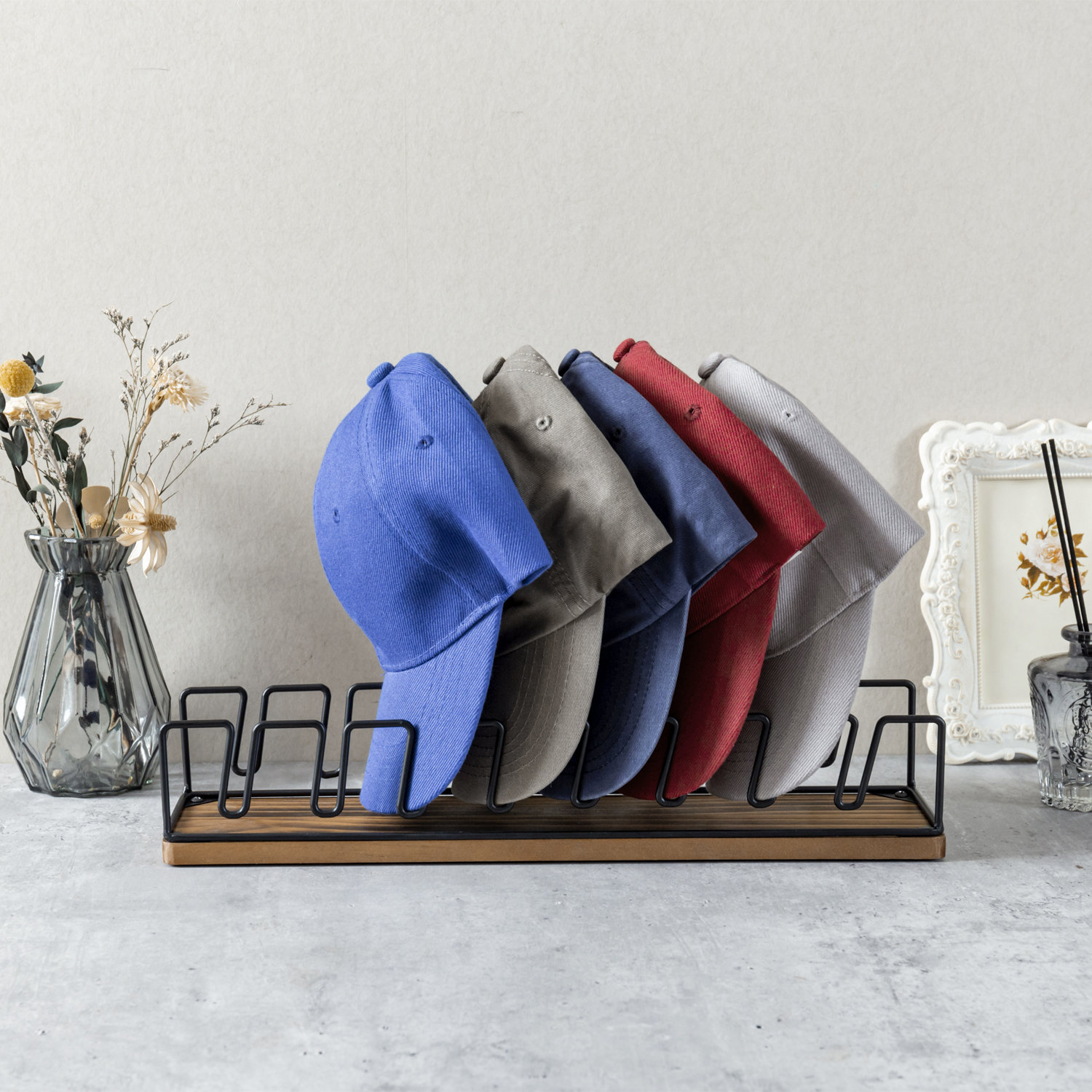 17 Stories Auzinda Metal Wire Hat Display Holder Organizer | Wayfair