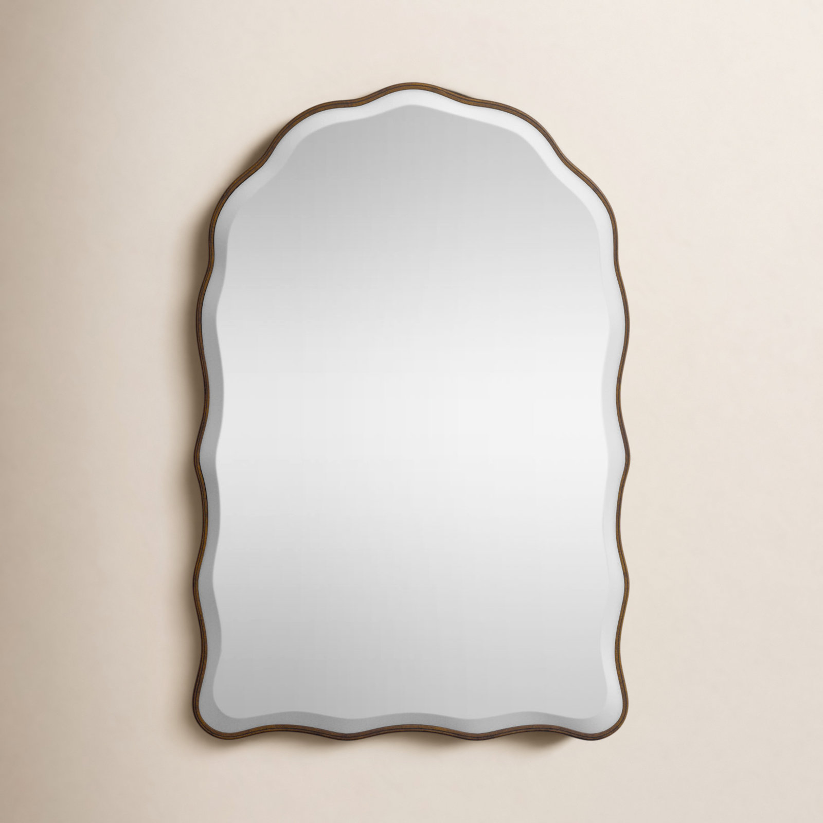 Birch Lane™ Katerina Scalloped Wood Wall Mirror & Reviews | Wayfair