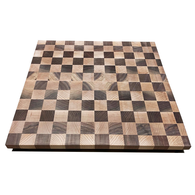 Best Redwood Maple And Walnut Checker End-grain Cutting Board | Wayfair