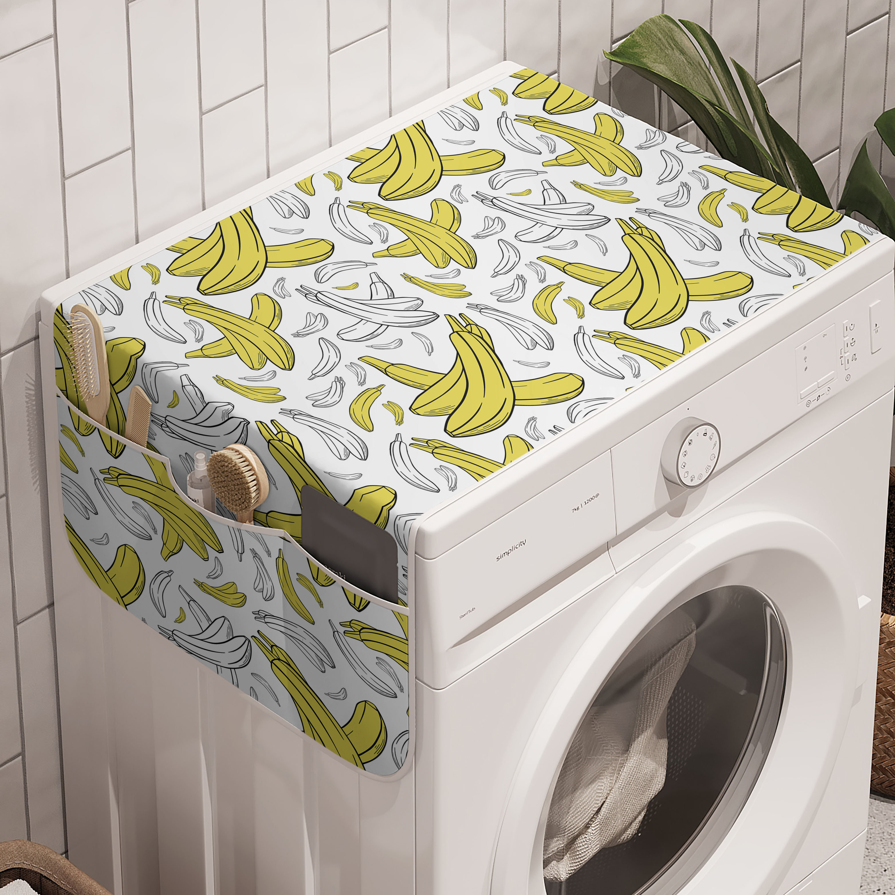 East Urban Home Banana Washing Machine Organizer Pack of 2 47" x 18.5 ...