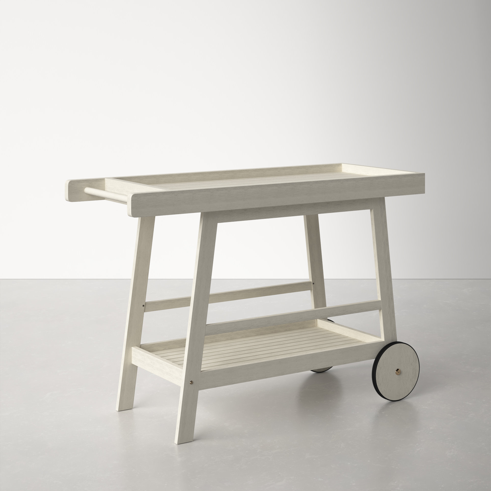 AllModern Terrace Solid Wood Bar Cart & Reviews | Wayfair