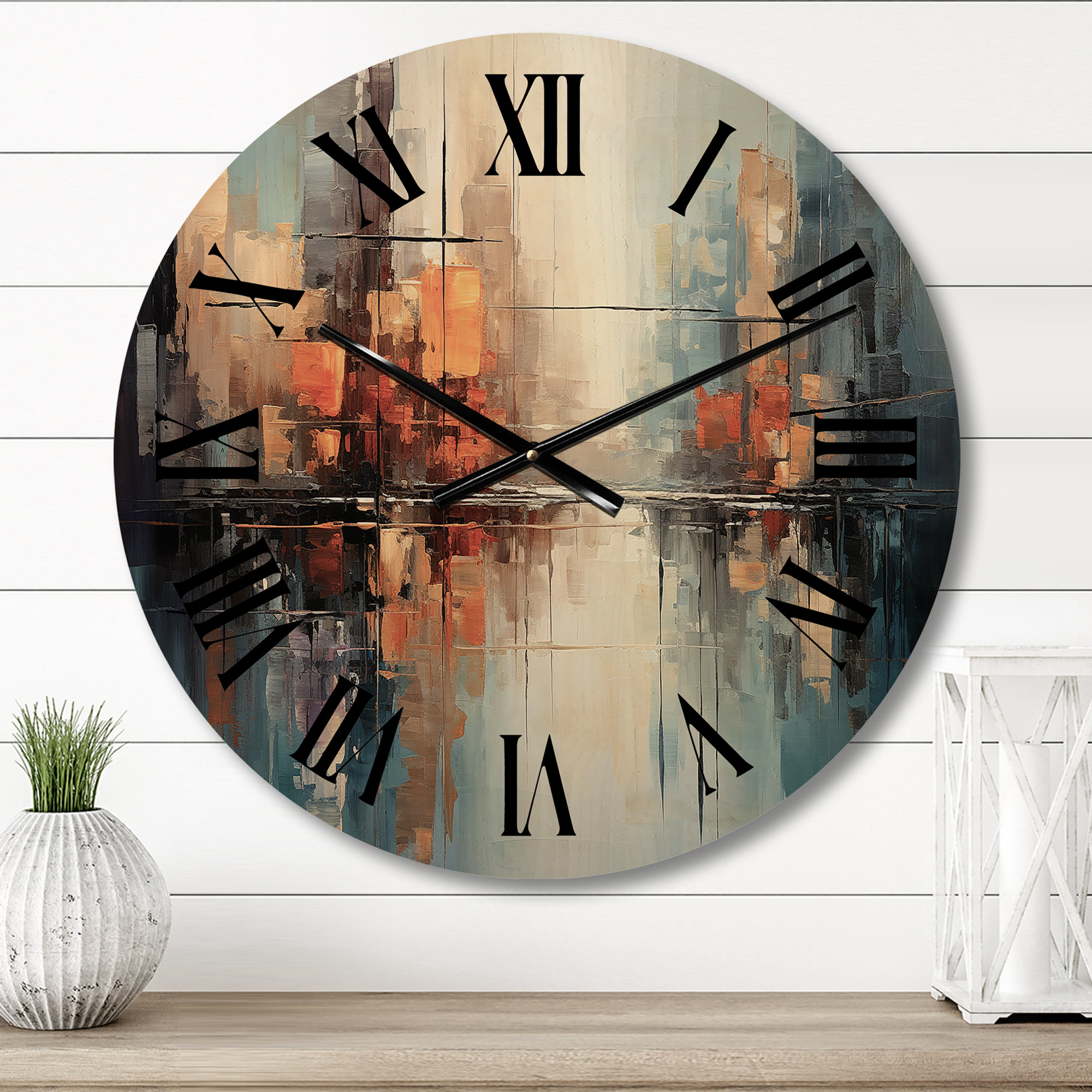 East Urban Home Grey Canal Abstract Reflections Bold - Abstract ...