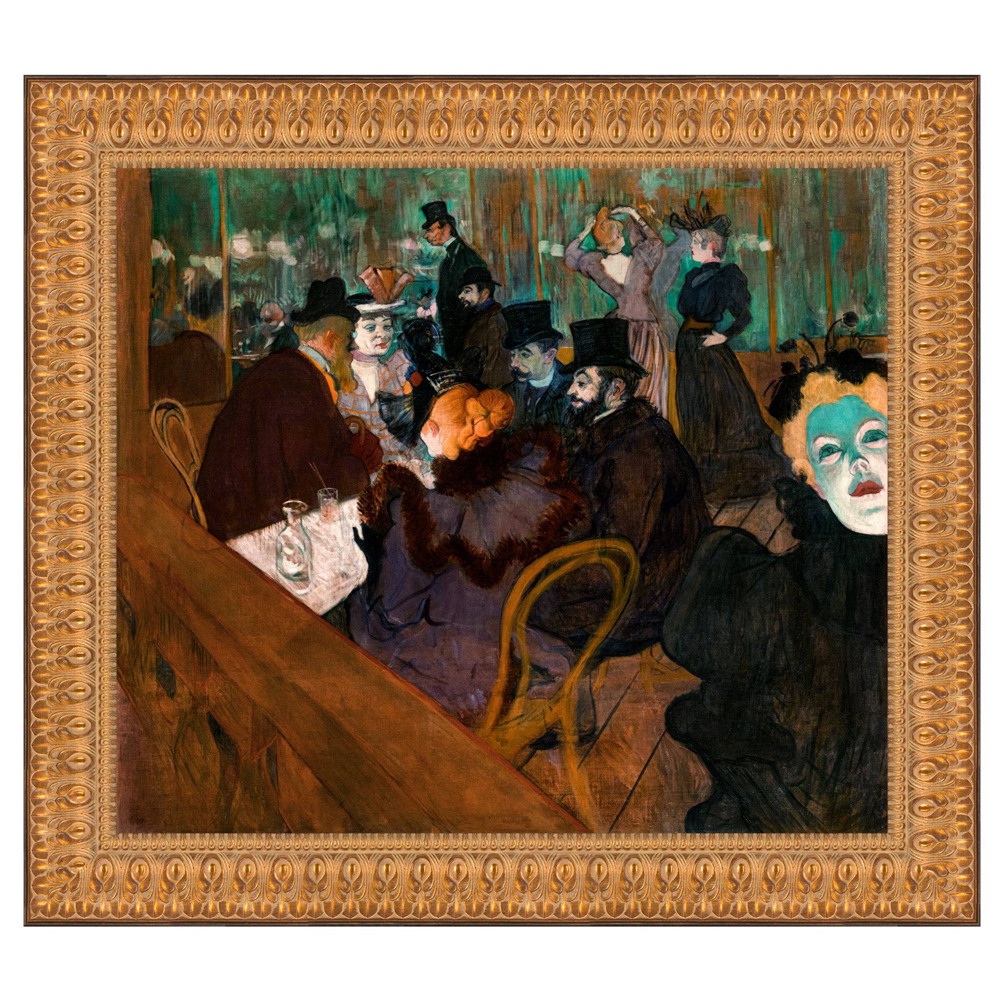 Design Toscano At the Moulin Rouge, 1892-1895 Framed Print on Canvas ...