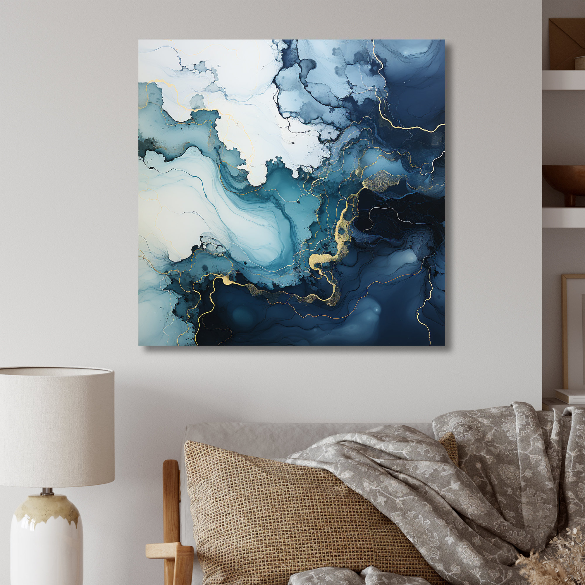 Mercer41 River Embrace II - Abstract Landscape Canvas Wall Art | Wayfair