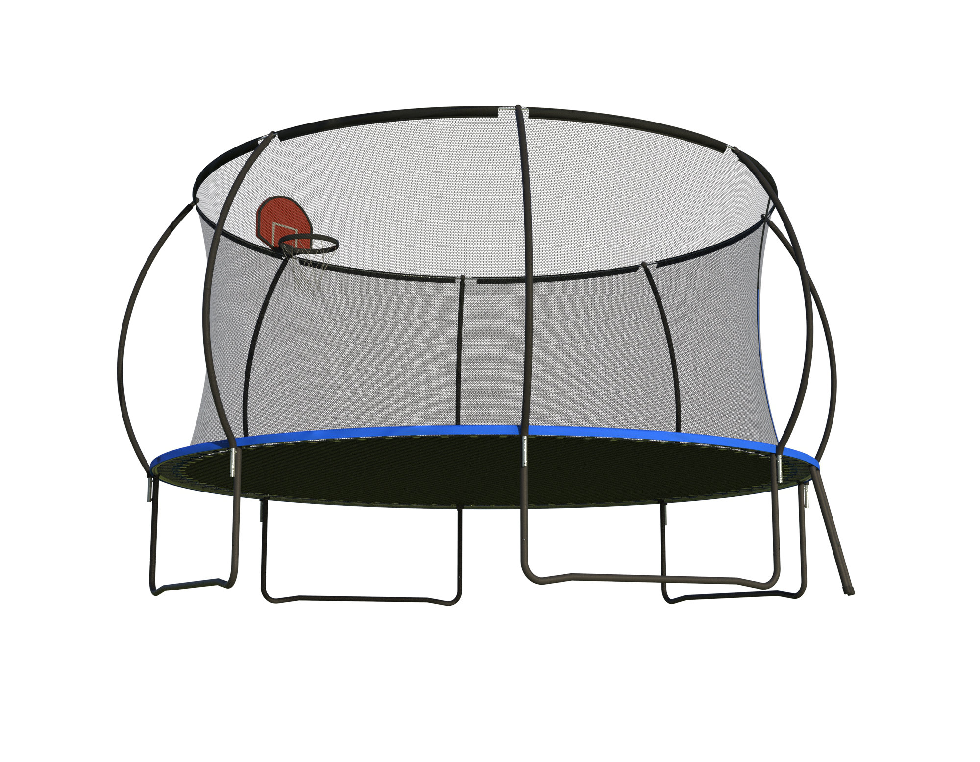 SHANRUGUOJI 14 Foot Trampoline With Safety Fence - Outdoor Backyard ...