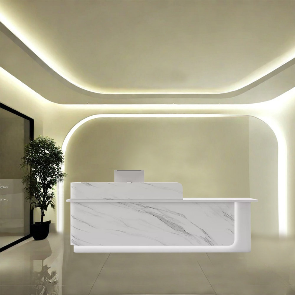 Artistic Soul XKX Premium Furniture Rectangular Modern Front Desk ...