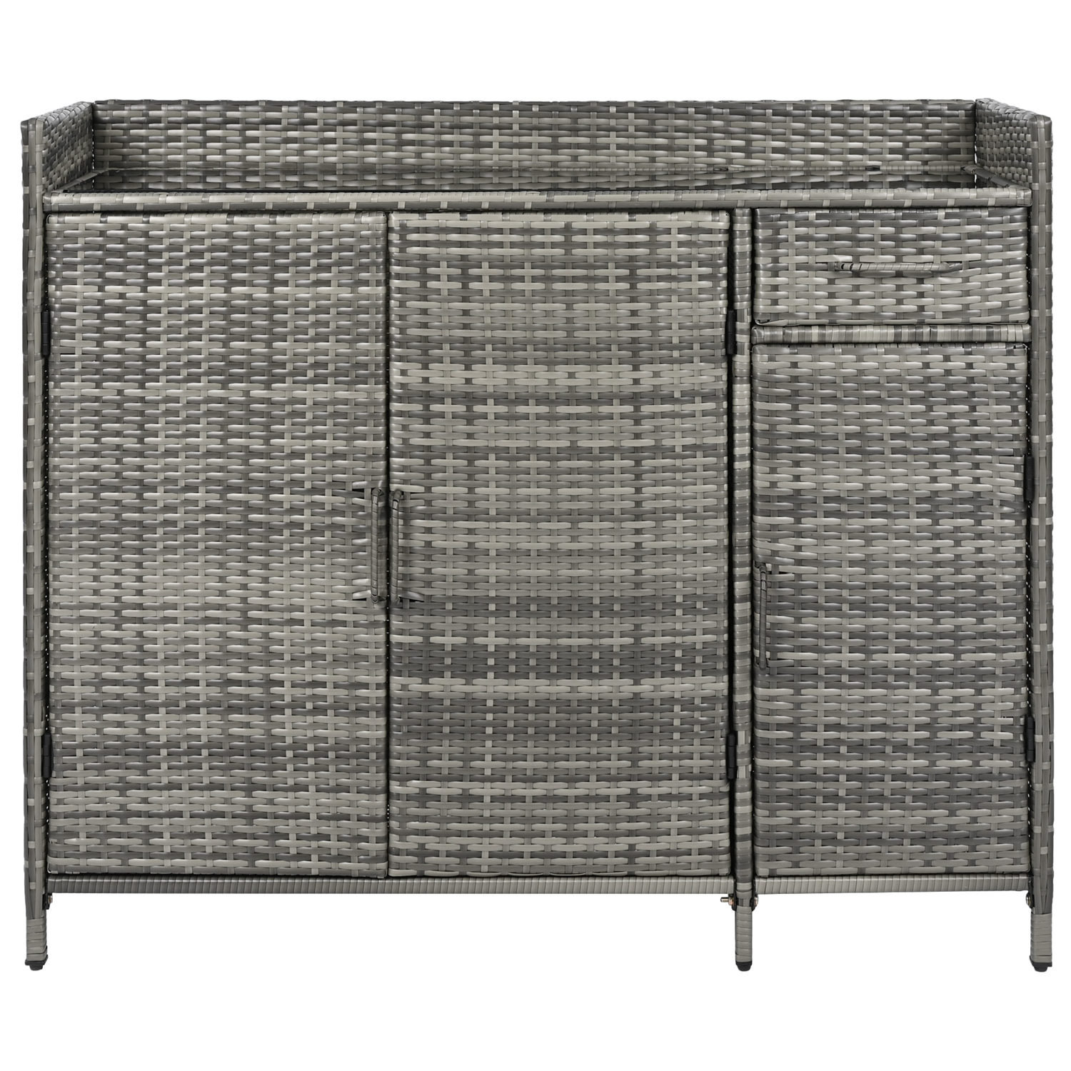 Gatzies 47.5'' W Water Resistant Cabinet Deck Box | Wayfair