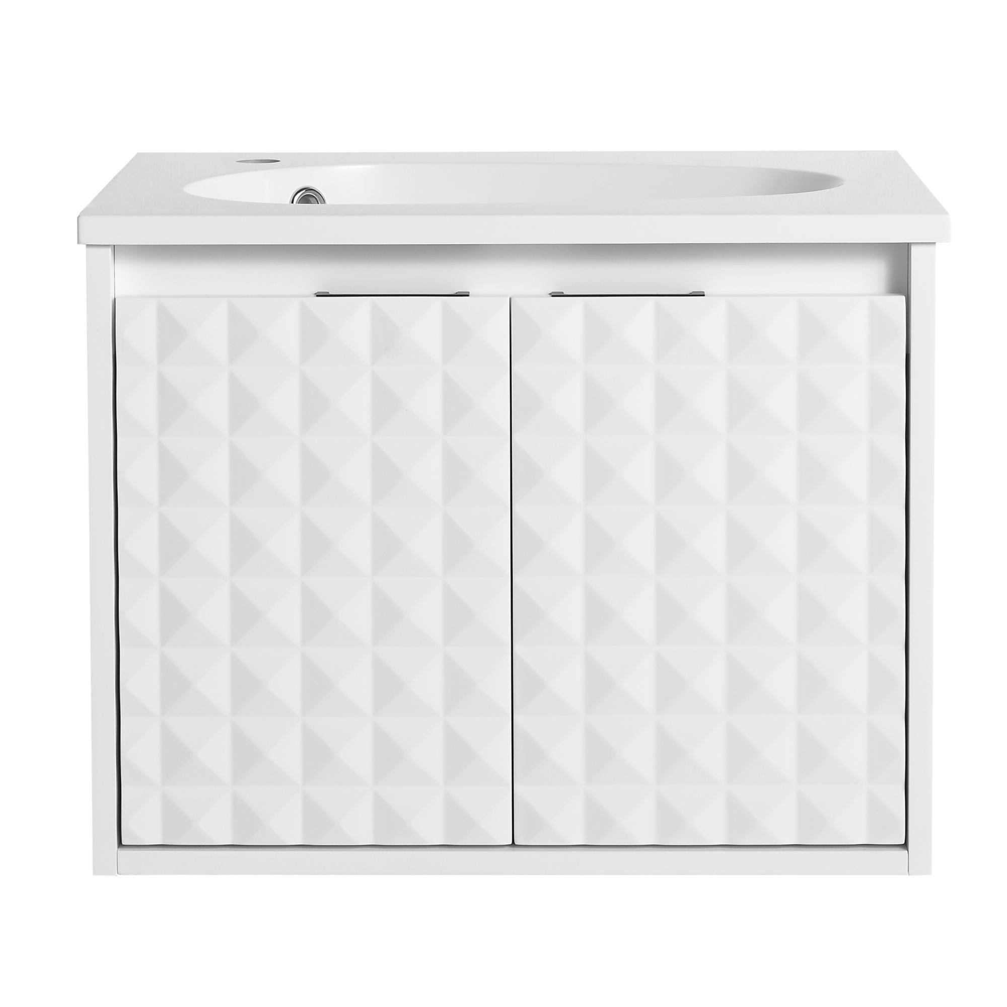Ebern Designs Otoniel 24'' Single Bathroom Vanity with Plastic Top ...