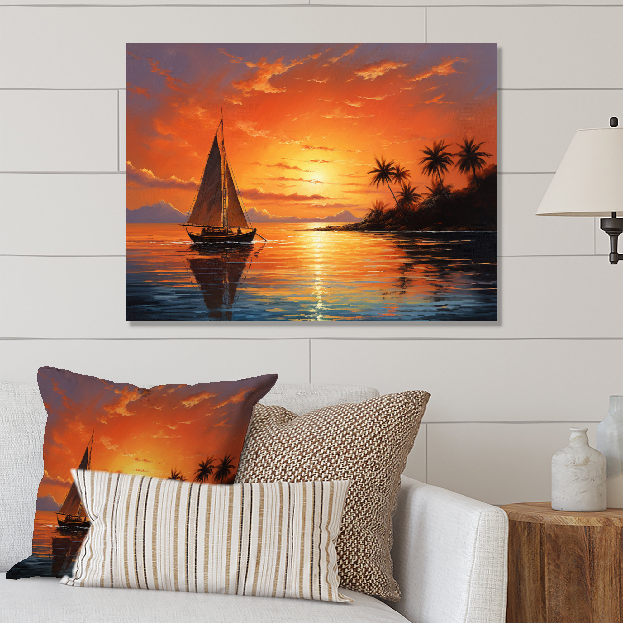 Latitude Run® Caraibe Island Sunset II - Nautical & Beach Print on ...
