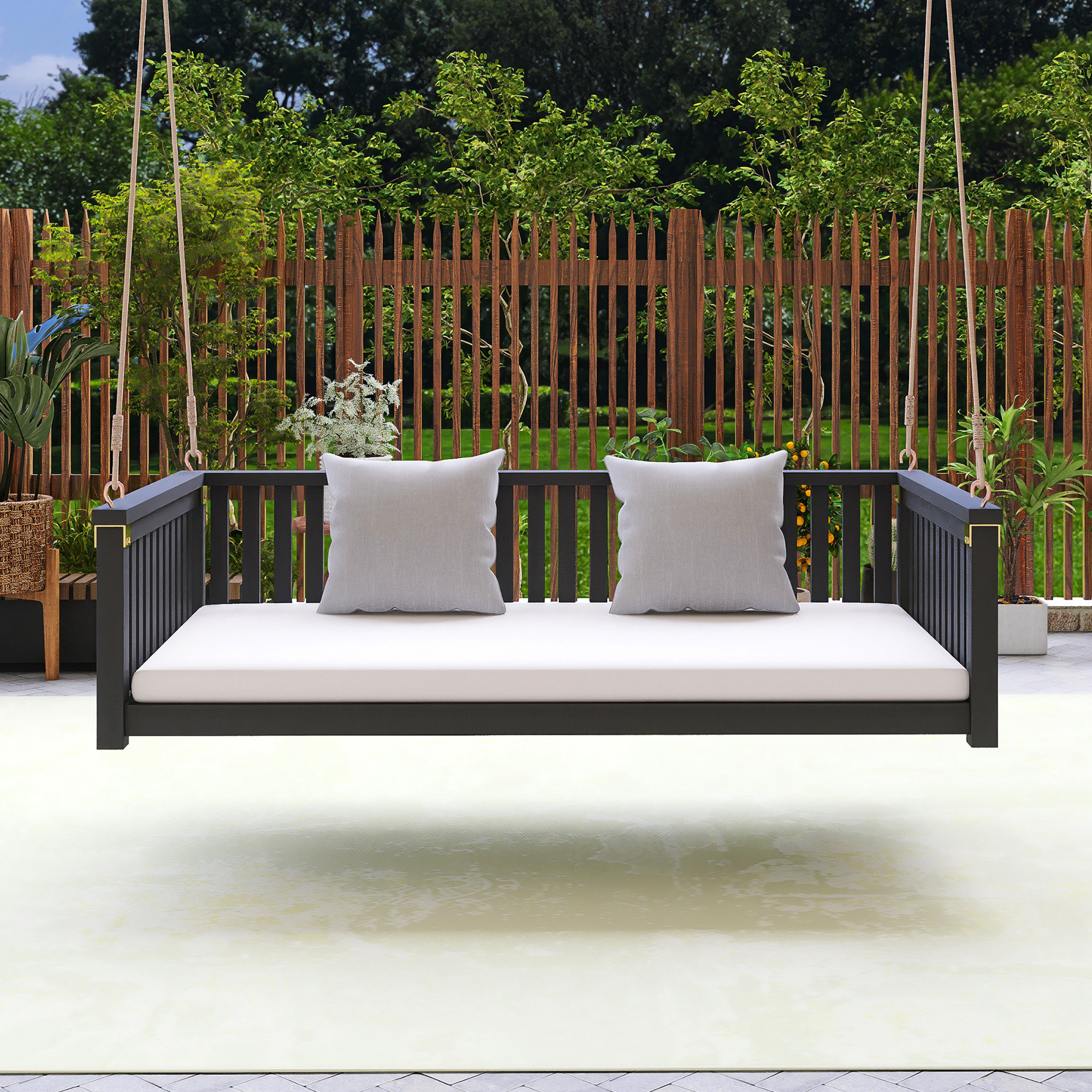 Red Barrel Studio® Balancelle en bois pour lit simple - Wayfair Canada