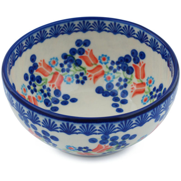 Polmedia Tulip Berries Stoneware Rice Bowl | Perigold