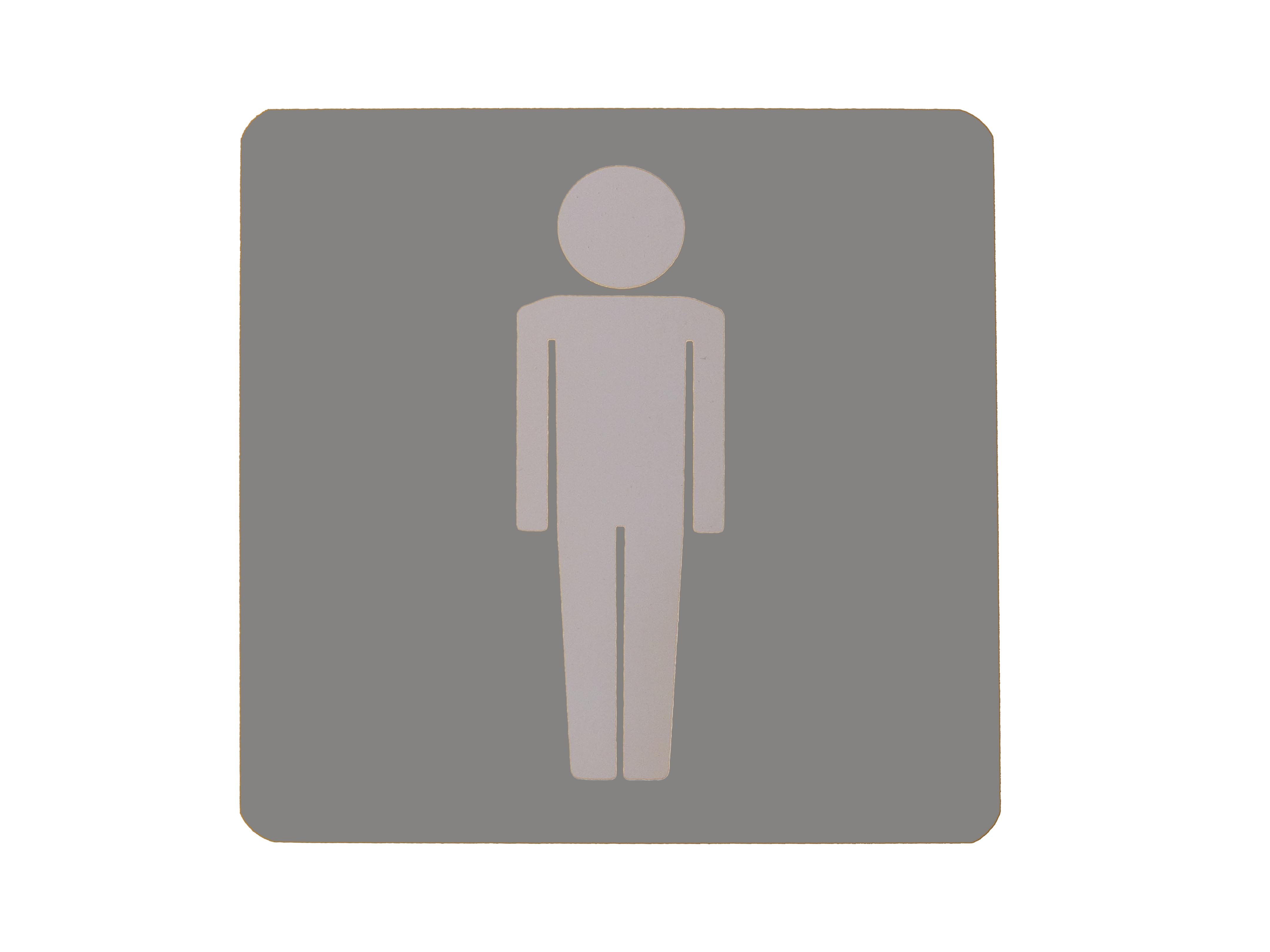 Fixturedisplays® Yellow Male Toilet Sign Boy's Bathroom Sign Gentlemen ...