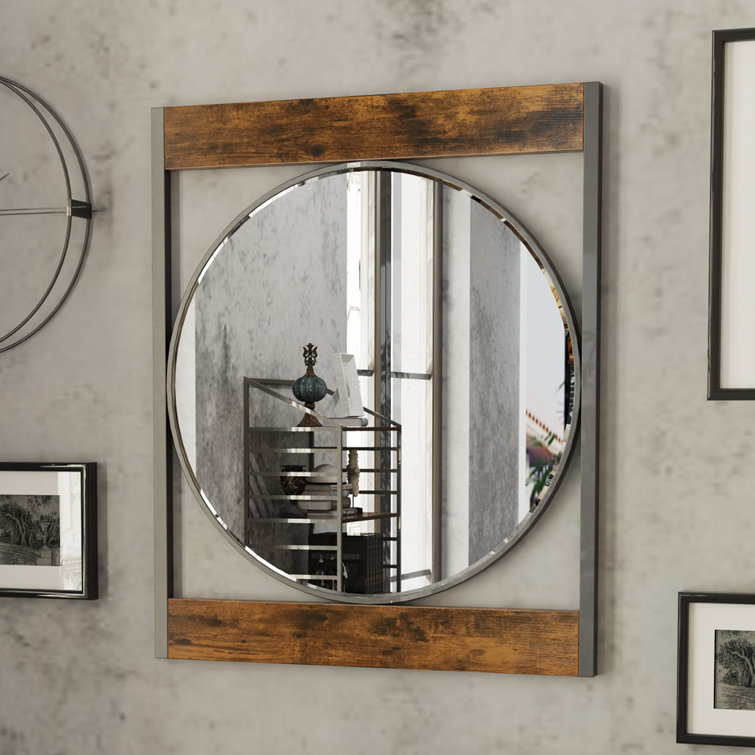 Borough Wharf Adelone Metal Square Wall Mirror | Wayfair.co.uk