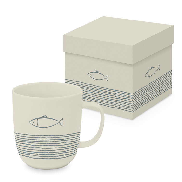 PPD Pure Fish off white mug in gift box | Wayfair.co.uk