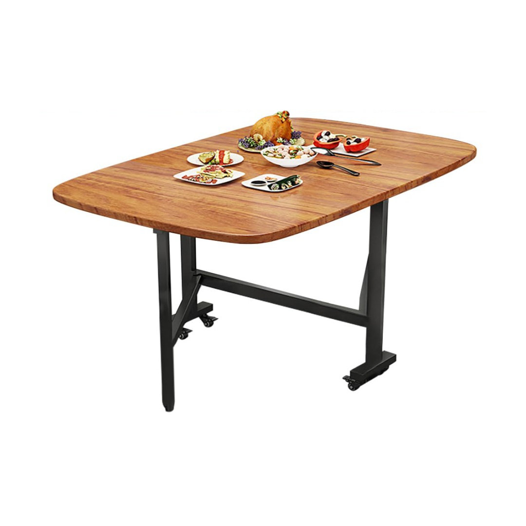 JETEHO 47" Multifunction Table Ooden Foldable Drop Leaf Dining Table ...