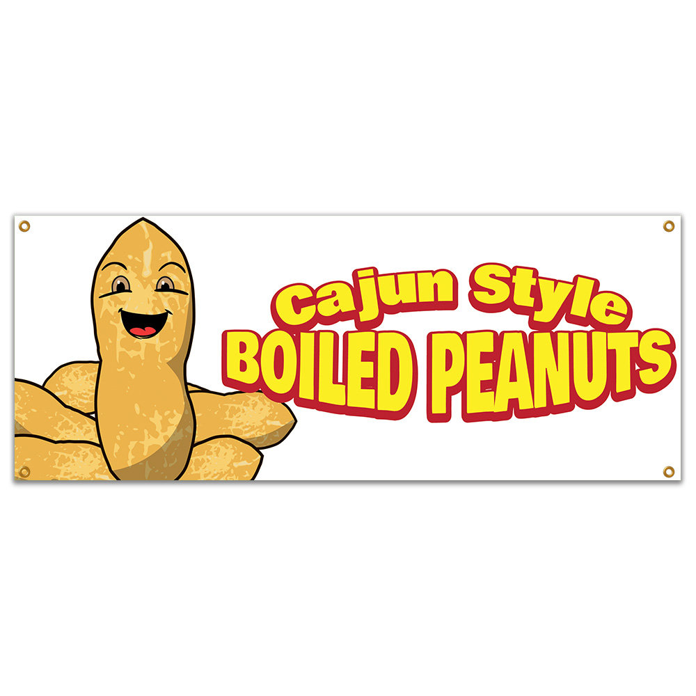 SignMission Cajun Style Boiled Peanuts Banner | Wayfair