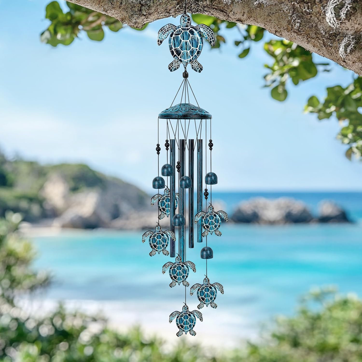 Arlmont & Co. Sea Turtle Wind Chimes for Outside | Wayfair