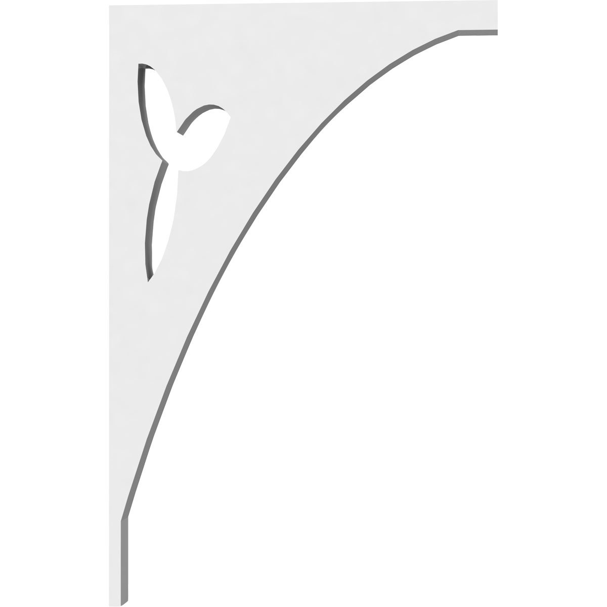 Ekena Millwork Naple Architectural Grade PVC Bracket | Wayfair