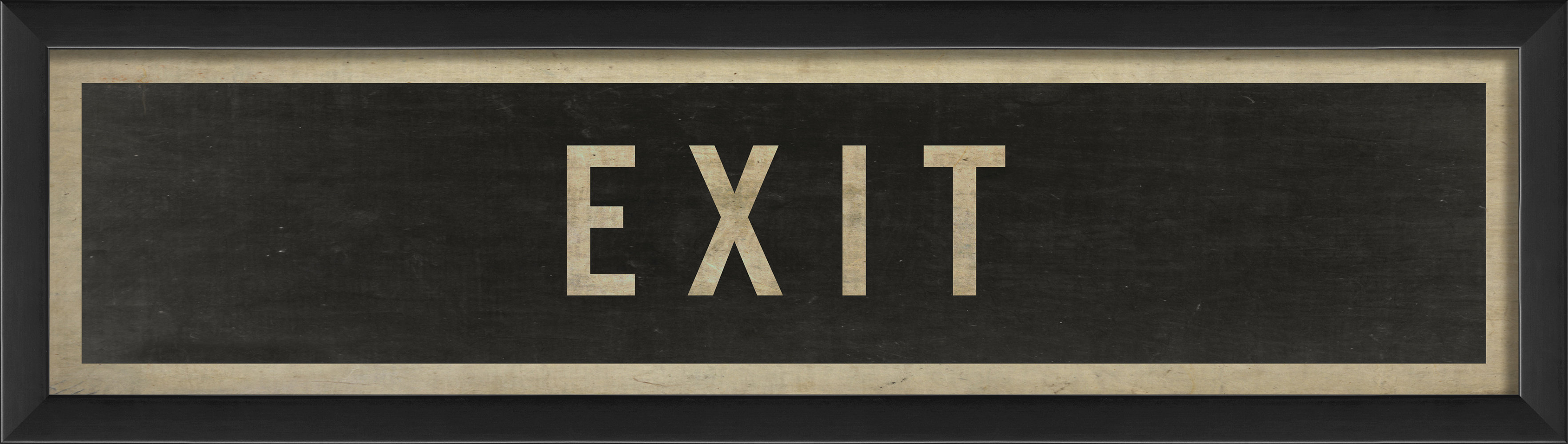 The Artwork Factory Sign Exit Framed Textual Art | Wayfair