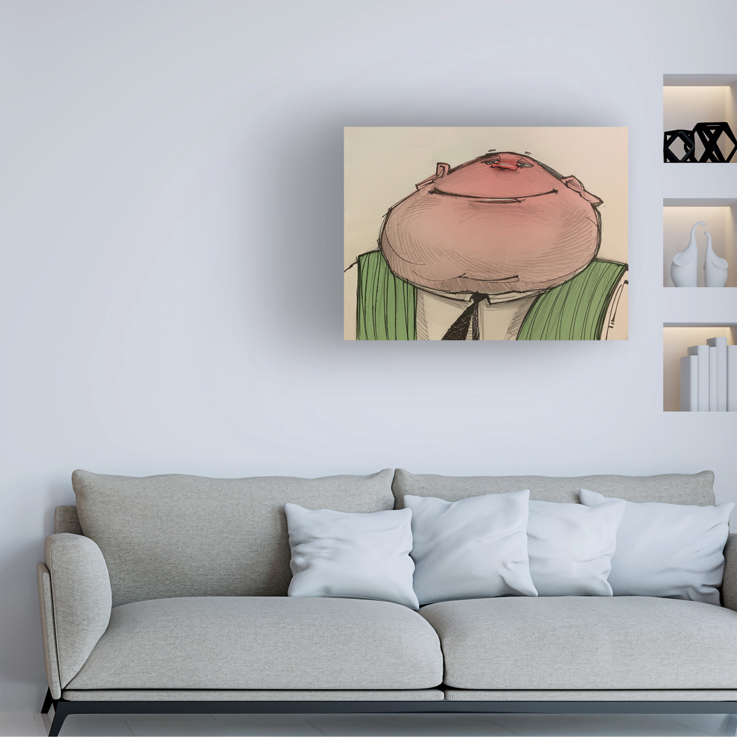 Trademark Fine Art Tim Nyberg Used Car Salesman Canvas Art | Wayfair