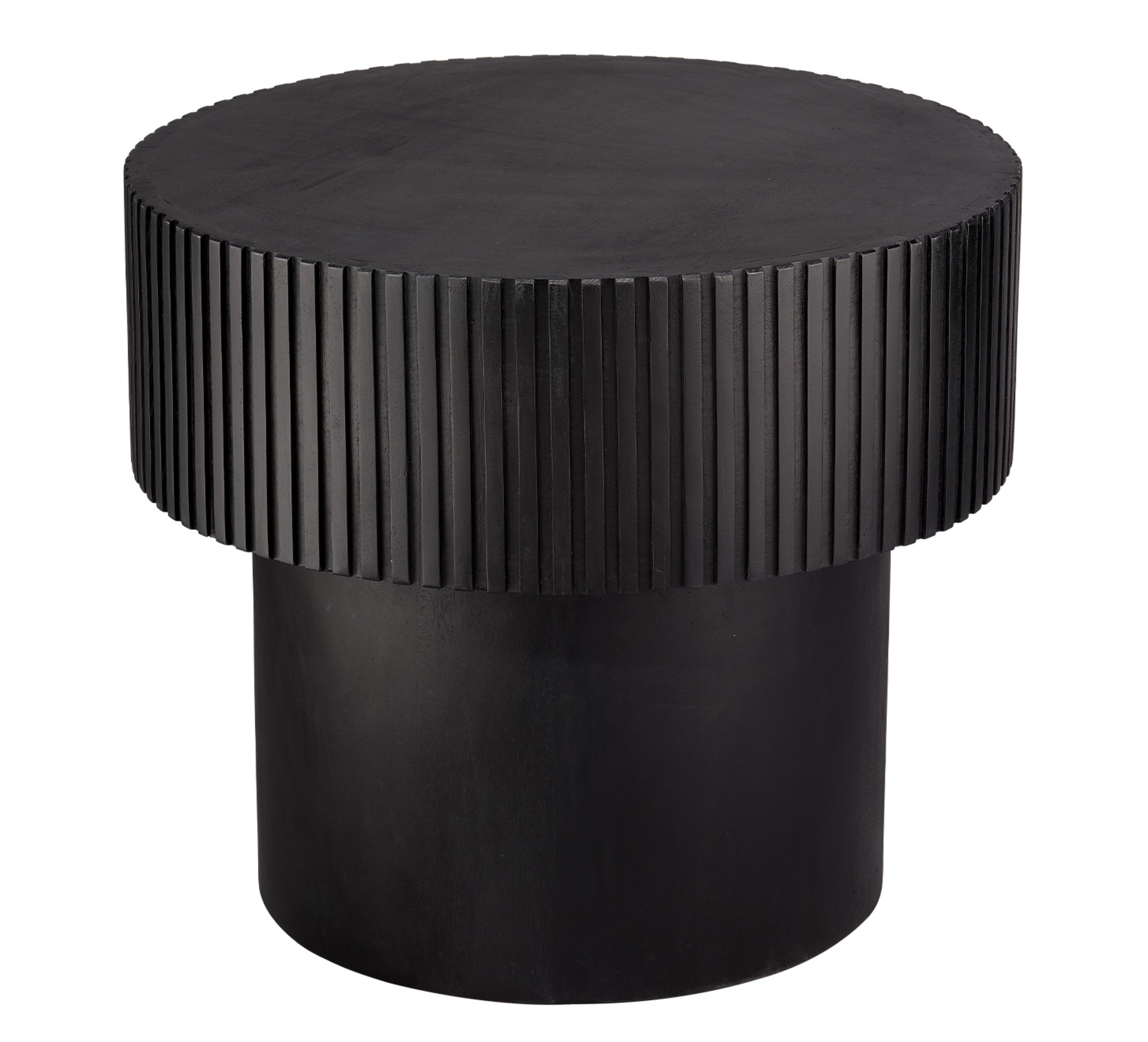 Jamie Young Company Notch Solid Wood Round Block End Table | Wayfair