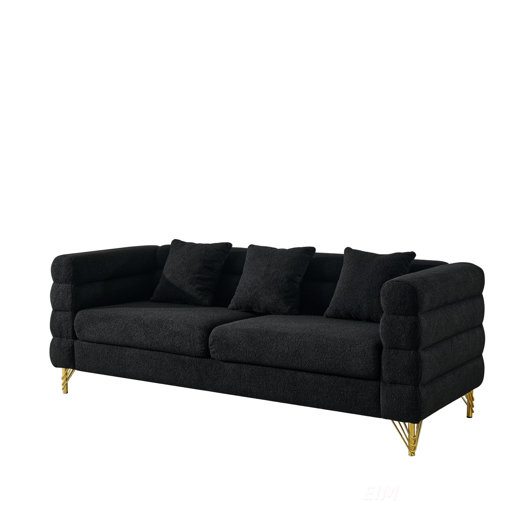 Ebern Designs 81 Inch Oversized 3 Seater Sectional Sofa, Living Room ...