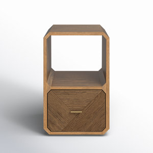Joss & Main Aviel Drum End Table with Storage & Reviews | Joss & Main