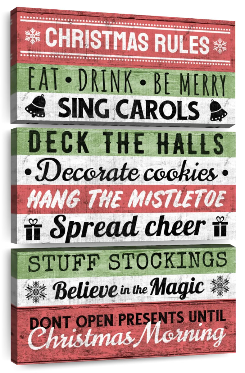 The Holiday Aisle® Lelend Christmas Rules | Wayfair