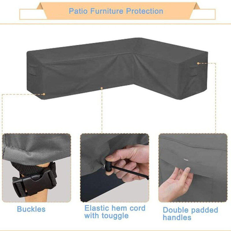 Arlmont & Co. Water Resistant Patio Sectional Sofa Cover | Wayfair