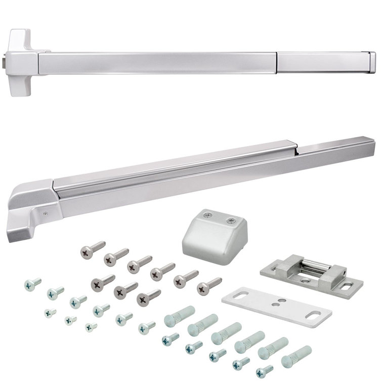 Nuk3y Panic Bar Exit Device Aluminum, Fire Rated - Wayfair Canada