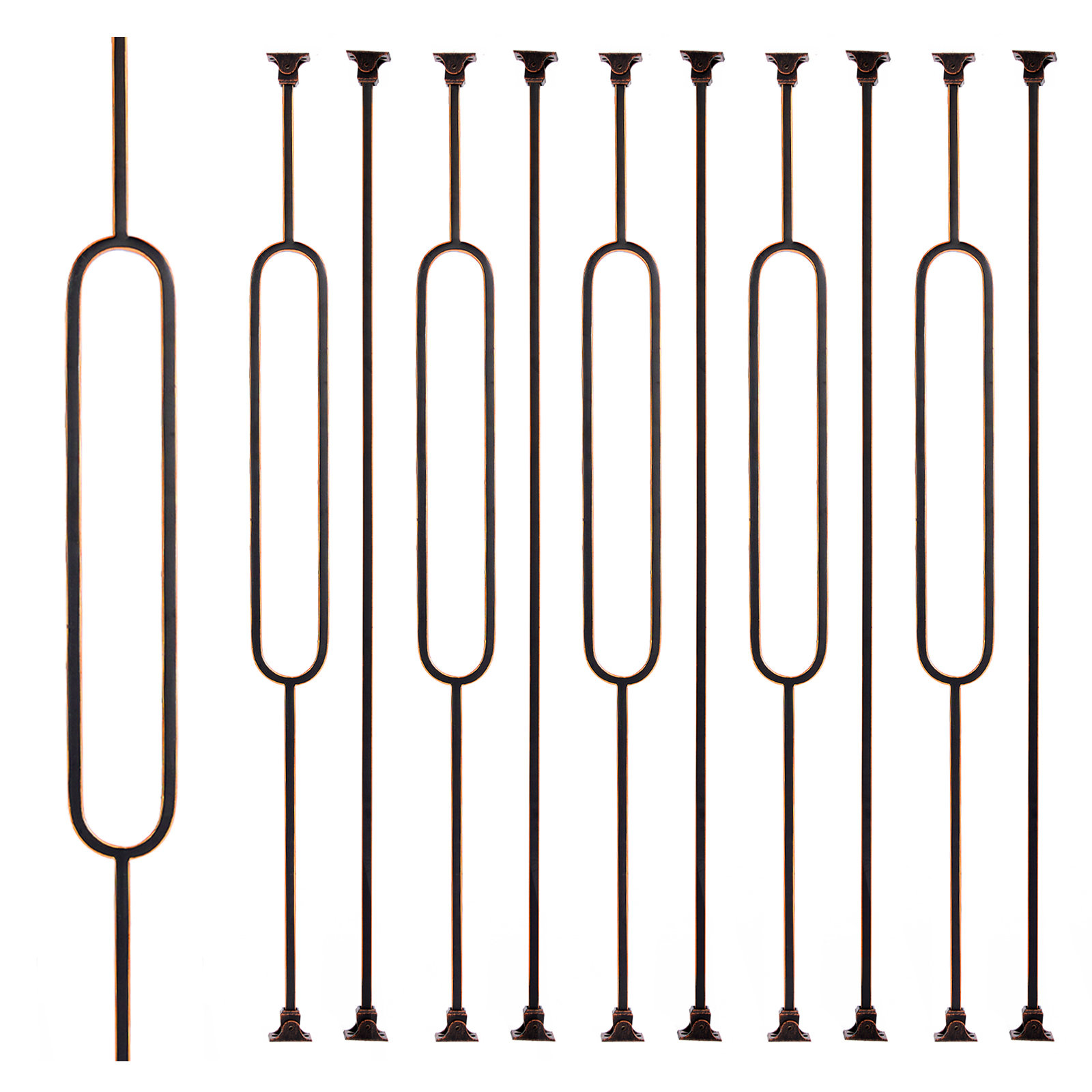 bordersmover Balusters Stairs Oval Railings | Wayfair