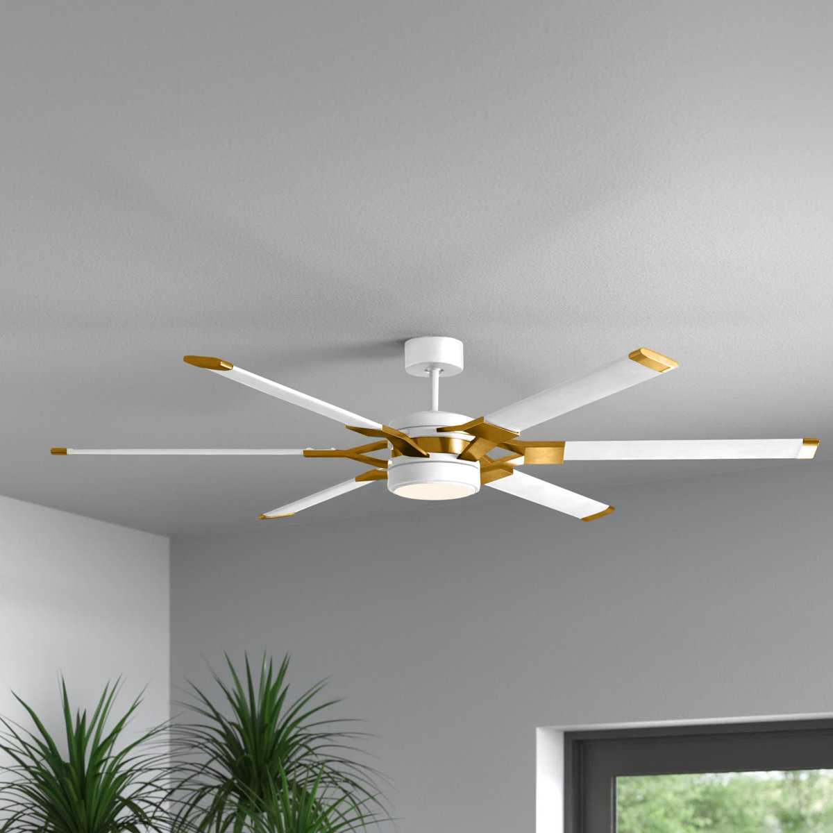 Visual Comfort Fan 6 - Blade LED Standard Ceiling Fan with Remote ...