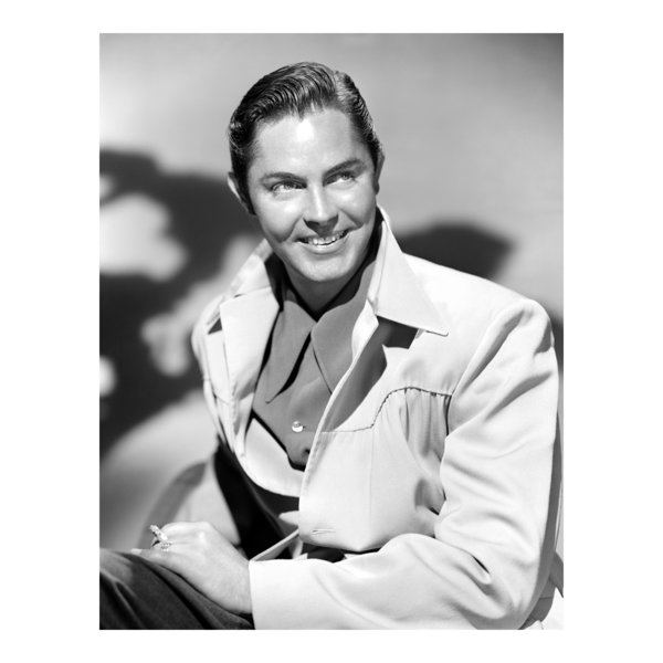 Globe Photos Entertainment Smiling Jack Buetel Looking Away On Paper ...