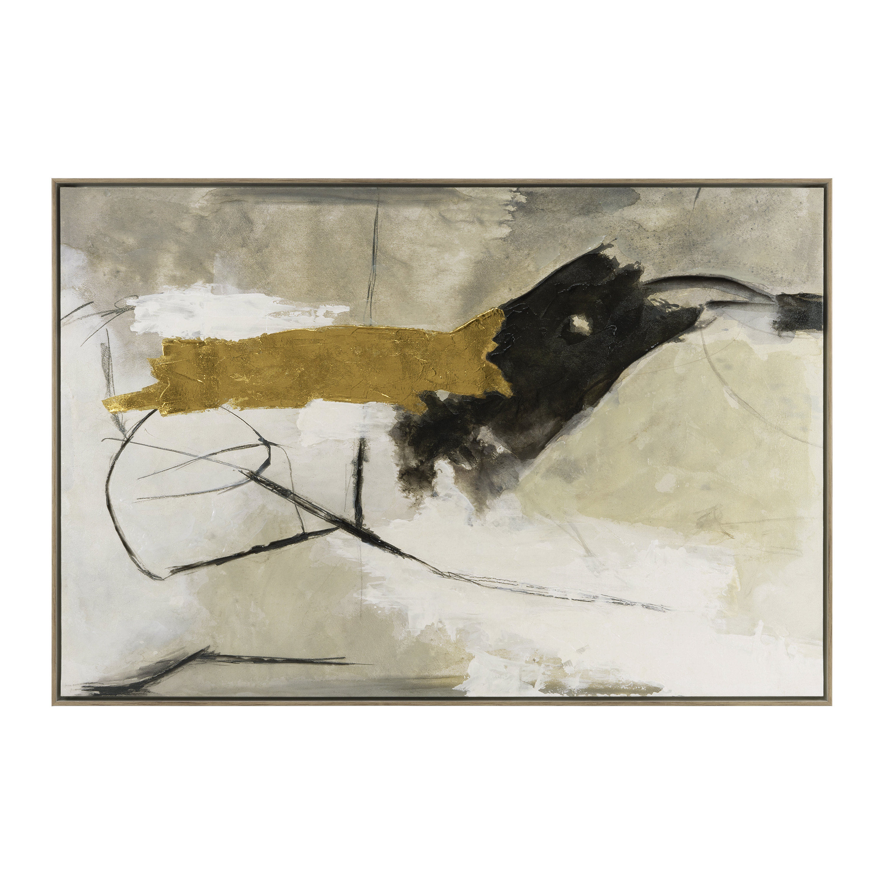 Brayden Studio® Burhamedin Grays Dance Framed Embellished Canvas by Art ...