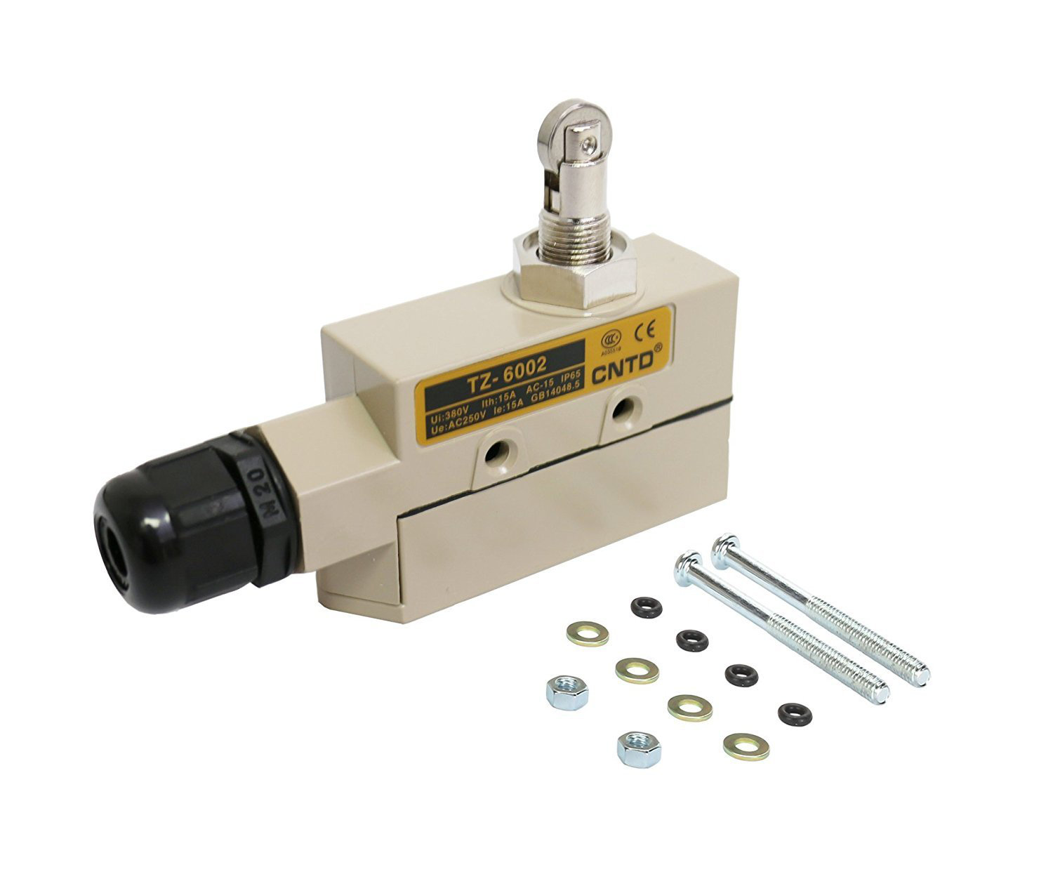 DuraSteel Door Limit Switch with Horizontal Roller Plunger - For ...