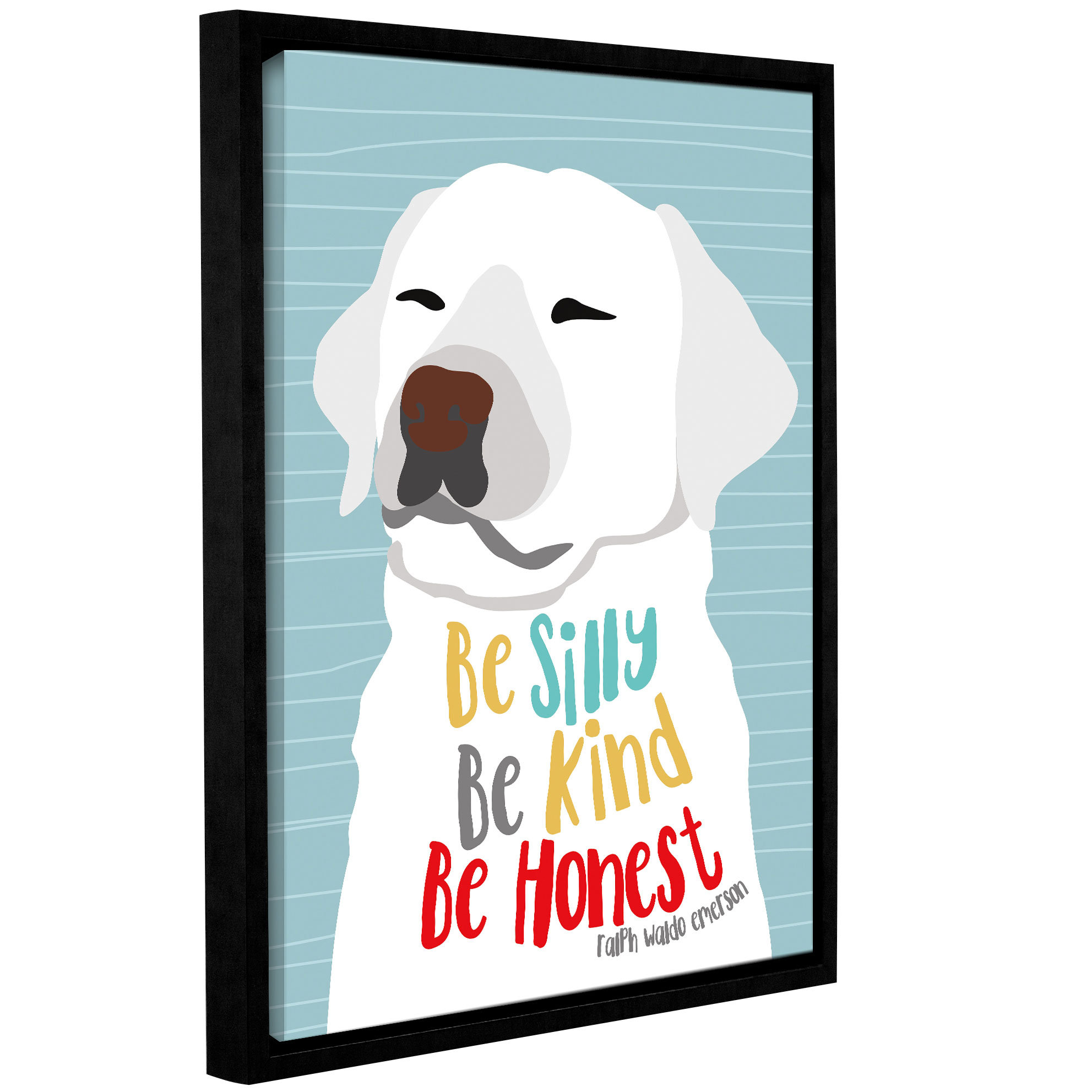 Wrought Studio™ 'Be Silly Kind And Honest' Framed Graphic Art Print On ...