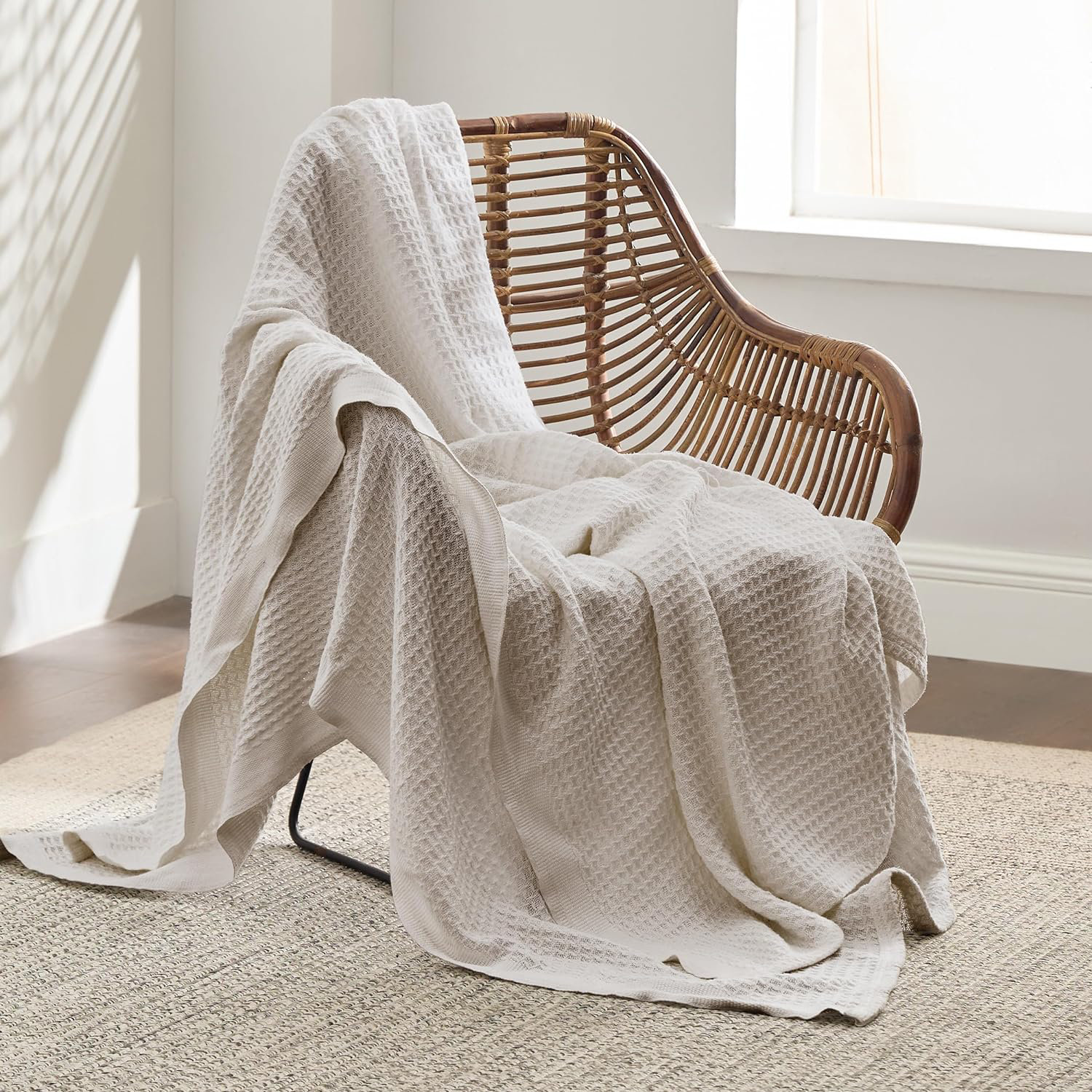 Bedsure 100% Cotton Waffle Weave Blankets & Reviews | Wayfair
