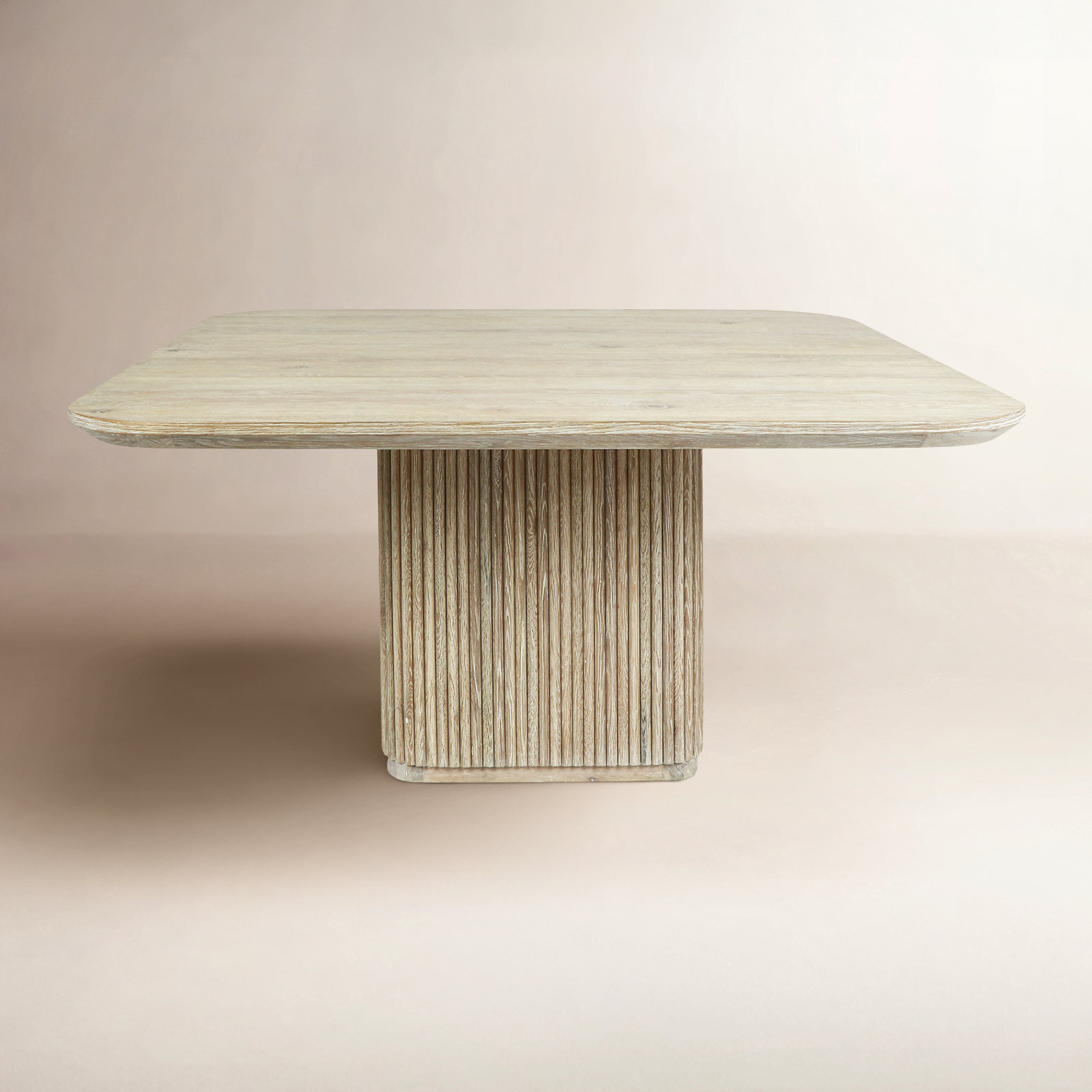 Joss & Main Dominic 60" Square Reclaimed Oak Wood Dining Table | Birch Lane